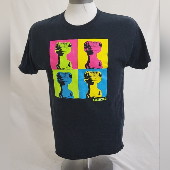 Gildan | Shirts | Vintage Early 0s Geico Gecko Graphic Tee Shirt Size ...